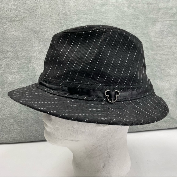 Disney | Accessories | Disneyland Resorts Mickey Mouse Black Pinstripe ...